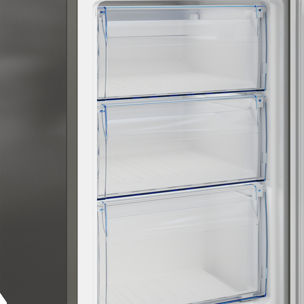 Defy 210L Fridge Freezer Metallic DAC363