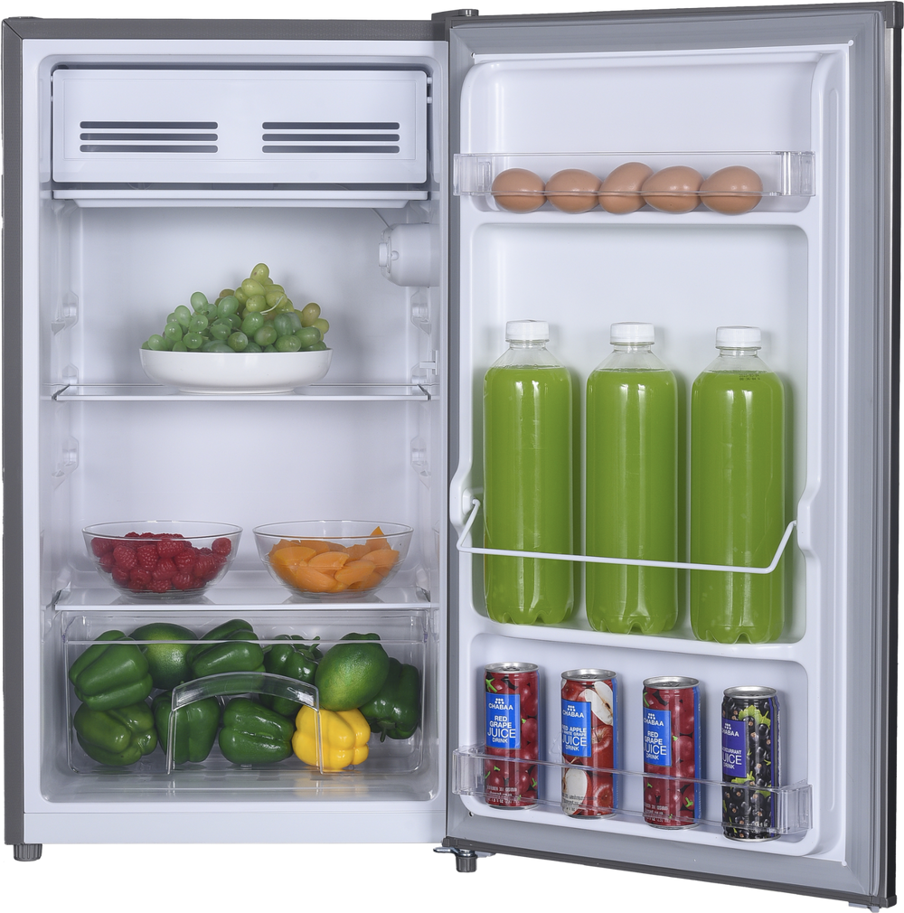 Defy 90L Single Door Bar Fridge Metallic DBF90M