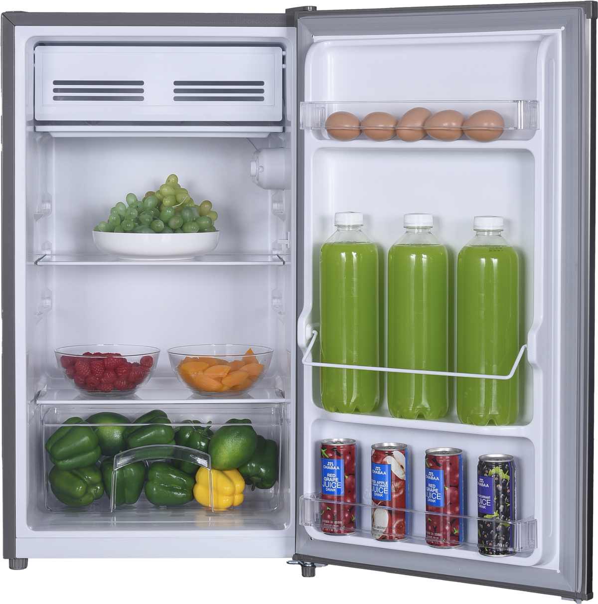 Defy 90L Single Door Bar Fridge Metallic DBF90M