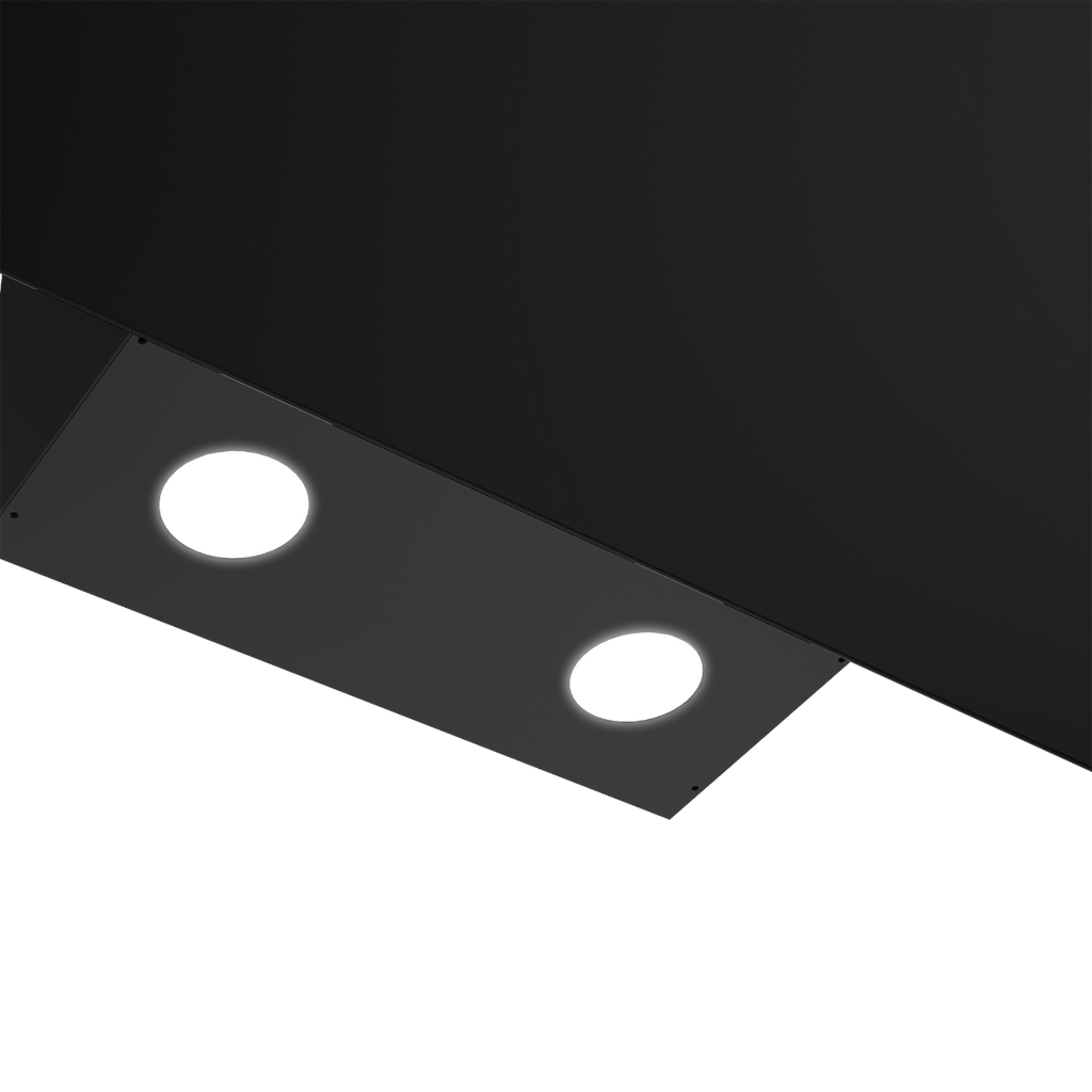 Defy 90cm Black Inclined Cookerhood DCH900B