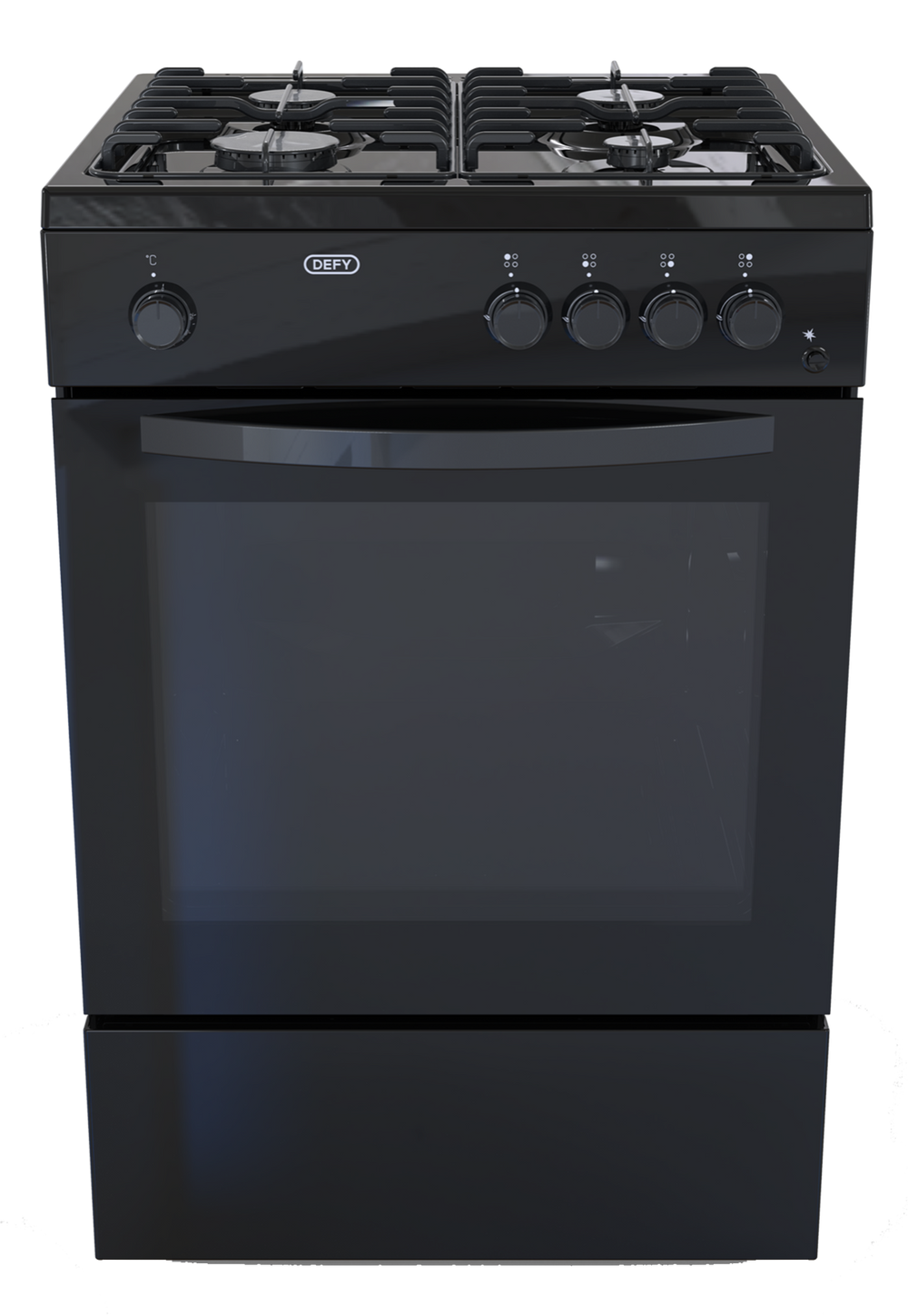 Defy Full Gas Freestanding Stove Black DGS670X