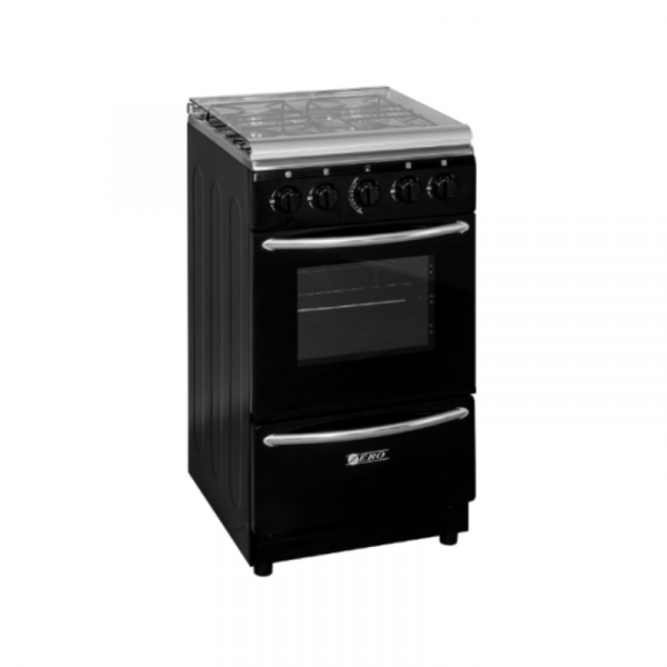 Zero Full Gas Stove 4 Burner Black ZCJH5540B