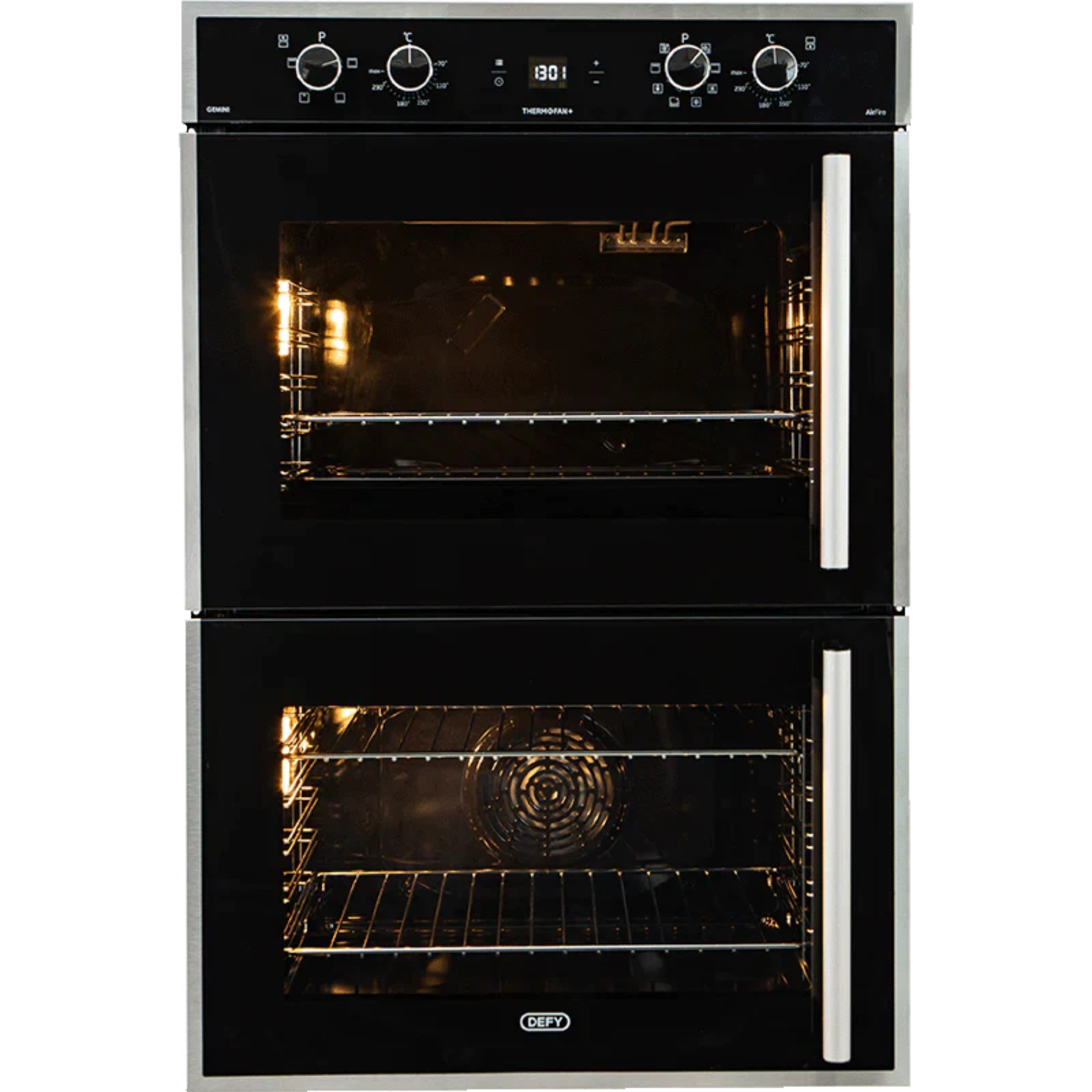 Defy Built In Double Oven Black DBO767